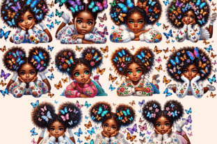 Butterfly Girls Clipart P1 Graphic by Wonders Artist · Creative Fabrica