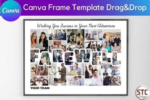 Farewell Photo Collage Canva Template Graphic by num-STC · Creative Fabrica