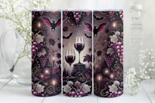 Grape Wine Sublimation Tumbler Wrap Graphic by DigitalCraftStore ...