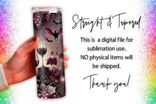 Grape Wine Sublimation Tumbler Wrap Graphic by DigitalCraftStore ...