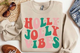 Holly Jolly Vibes SVG, Christmas SVG Graphic by Asifbd2 · Creative Fabrica