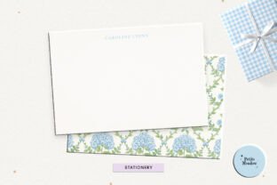 Blue Hydrangea Floral Digital Paper Graphic by Petite Meadow · Creative ...