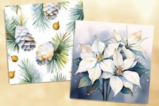 White Christmas Bundle Digital Papers Graphic by artisticwayco ...
