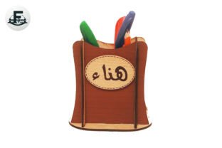 Personalized Pen Holder Laser Cut Files · Creative Fabrica
