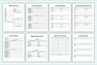 Editable Travel Planner Canva Graphic by KDP GALLERY · Creative Fabrica