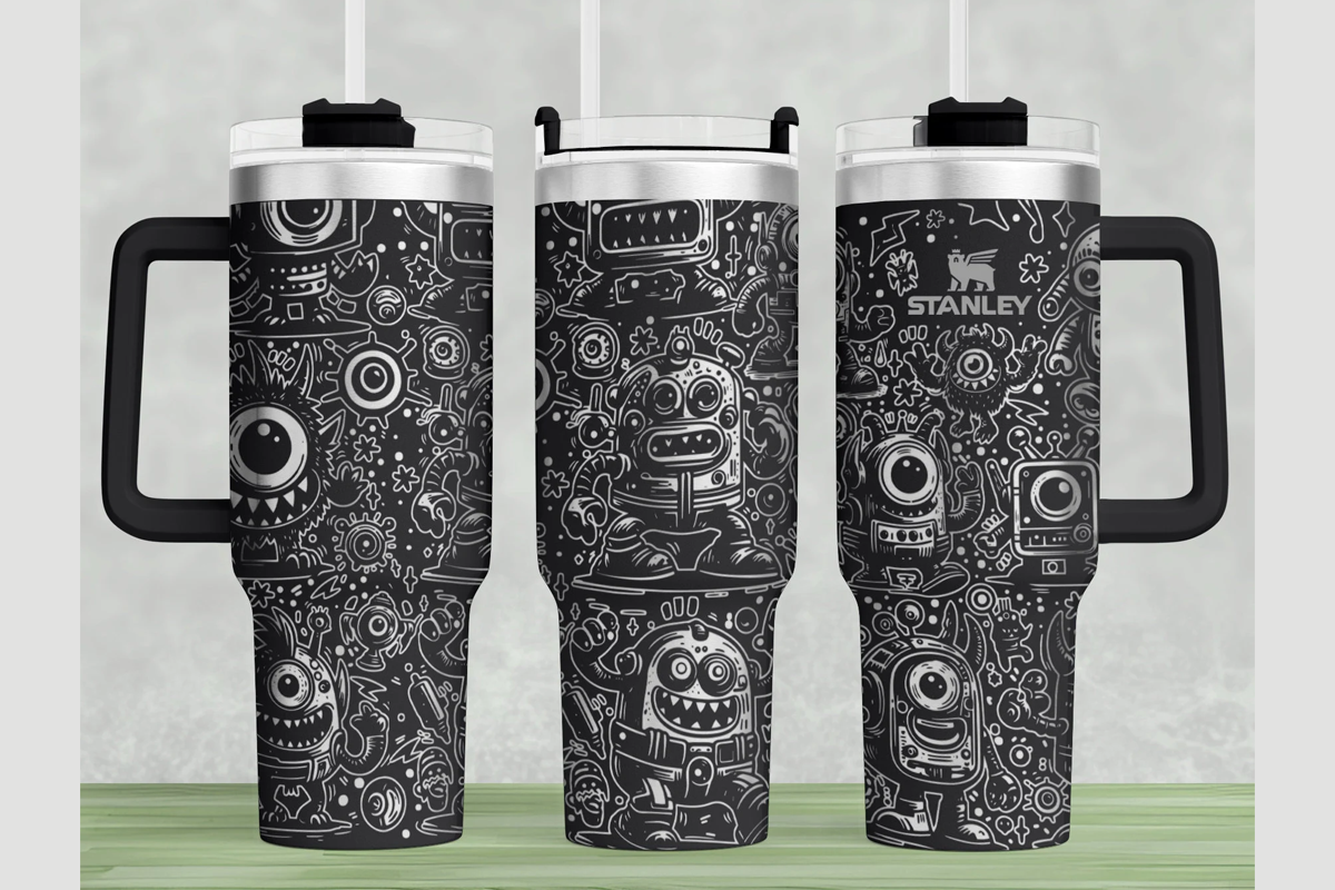 Monsters Stanley 40oz Laser Wrap SVG Graphic by Think Plus Tumbler ...