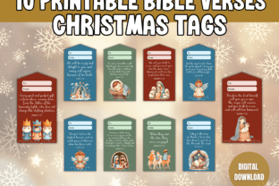 Bible Verse Christmas Tags Graphic by Sunshines and Rainbows · Creative ...