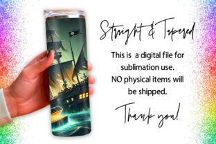 Pirate Ship Sublimation Tumbler Wrap Graphic by DigitalCraftStore ...