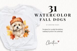 Fall Dogs Clipart, Fall PNG Graphic by Christine Fleury · Creative Fabrica