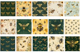 Bee Digital Paper Bundle Graphic by SVG Print design · Creative Fabrica