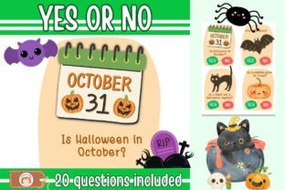 Halloween Yes or No Questions for Kids Graphic by Home and Hug ...