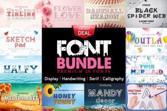Premium Font Bundle Bundle · Creative Fabrica
