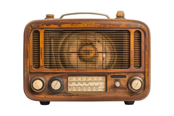 Old Radio PNG Clipart Graphic by Art's and Patterns · Creative Fabrica