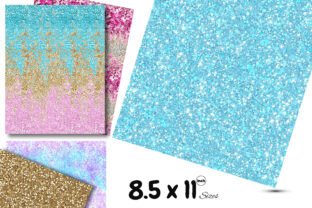 Seamless Glitter Digital Paper Pack Graphic by mirazooze · Creative Fabrica