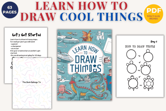 Learn How to Draw Cool Things 27-Days Graphic by Nora as · Creative Fabrica