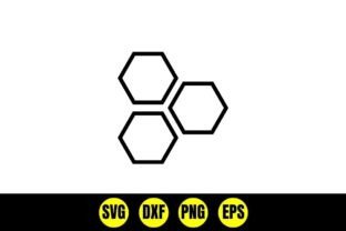 Hexagon Shape Silhouette Svg Graphic by boy.banana · Creative Fabrica