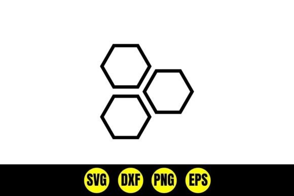 Hexagon Shape Silhouette Svg Graphic by boy.banana · Creative Fabrica