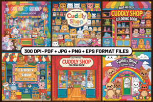 113 Bold and Easy Cuddly Shop Color Page Graphic by Art & CoLor ...