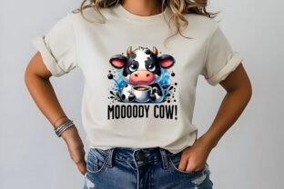 Moody Cow Clipart PNG Graphic by Crafts Etc Art · Creative Fabrica