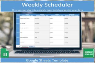 Editable Weekly Planner I Google Sheets Graphic by veritastemplates ...