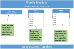 Editable Weekly Planner I Google Sheets Graphic by veritastemplates ...