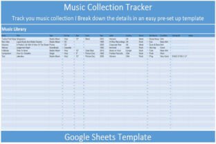 Music Collection Tracker | Library Graphic by veritastemplates ...