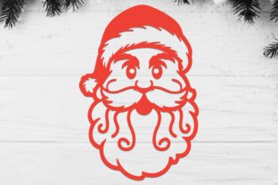 Lasercut Christmas Santa Face SVG Bundle · Creative Fabrica