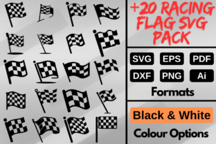 Racing Flag SVG Bundle Pack, Checkered Graphic by Artful Assetsy ...