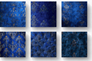 Luxury Royal Blue Texture Digital Paper Graphic by CraftyCakes ...
