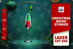 Christmas Drink Stirrer Laser Cut SVG · Creative Fabrica