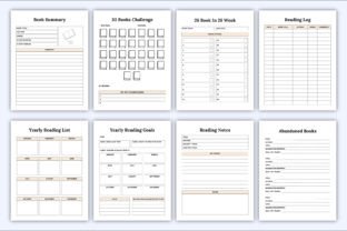 Editable Reading Planner Bundle Graphic by KDP GALLERY · Creative Fabrica