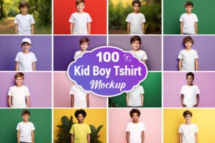 Kid Boy T-Shirt Mockup Picture Bundle Graphic by Forhadx5 · Creative ...