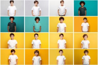 Kid Boy T-Shirt Mockup Picture Bundle Graphic by Forhadx5 · Creative ...