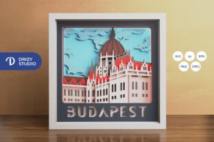 Budapest Hungary 3D Layered Paper Cut · Creative Fabrica