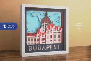 Budapest Hungary 3D Layered Paper Cut · Creative Fabrica