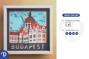 Budapest Hungary 3D Layered Paper Cut · Creative Fabrica