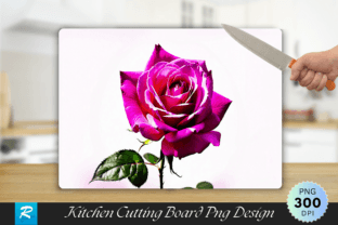 Magenta Rose Cutting Board PNG Design Graphic by Regulrcrative ...