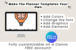 Positive Mindset Planner Canva Template Graphic by DIGITAL PRINT BOX ...