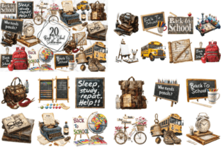 School Clipart Mega Bundle Graphic by Markicha Art · Creative Fabrica