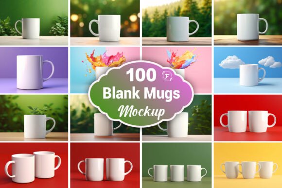 42 Full Wrap Mug Mockup Designs & Graphics