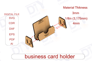 Business Card Holder Laser Cut Files SVG · Creative Fabrica