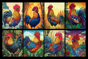 Rooster Coloring Pages for Adults Graphic by Craftking · Creative Fabrica