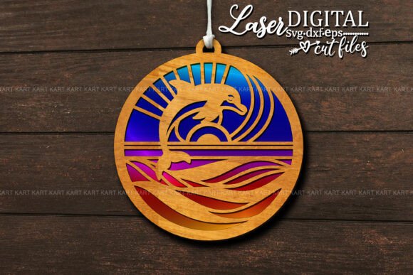 Dolphin Suncatcher Ornament Svg Graphic by Cornelia · Creative Fabrica