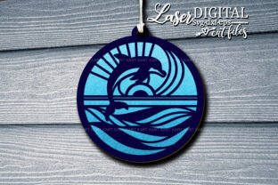 Dolphin Suncatcher Ornament Svg Graphic by Cornelia · Creative Fabrica