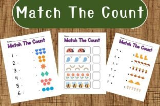 80 Match the Count Graphic by HubbaDigitals · Creative Fabrica