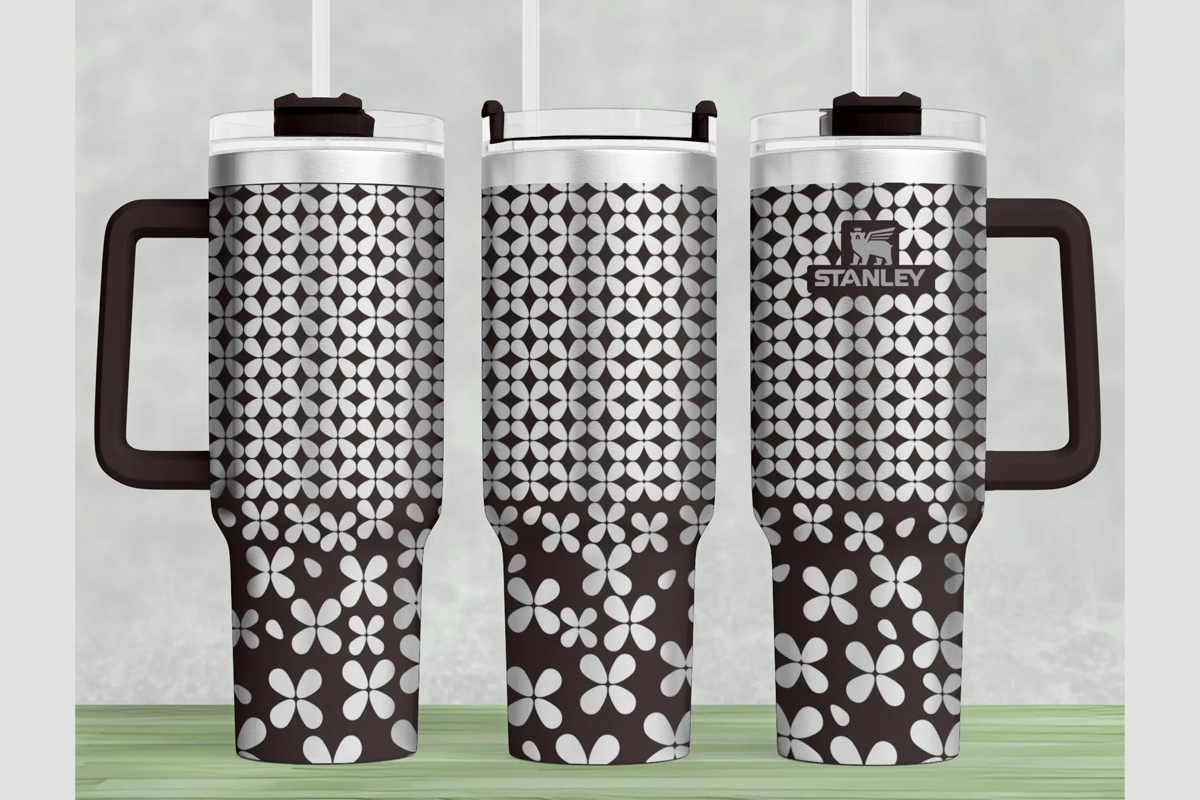 Art Pattern Stanley 40oz Laser Wrap SVG Graphic by Think Plus Tumbler ...