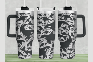 Orcas 40oz Laser Tumbler Wrap SVG Graphic by Think Plus Tumbler ...