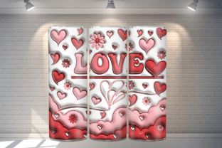3d Love Tumbler Design Wrap Graphic by Ak Creative Design Shop ...