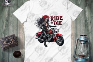 Ride or Die Biker Skull Girl Graphic by Sue Opperman Designs · Creative ...