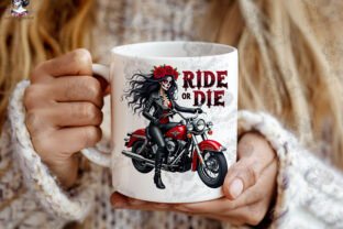 Ride or Die Biker Skull Girl Graphic by Sue Opperman Designs · Creative ...